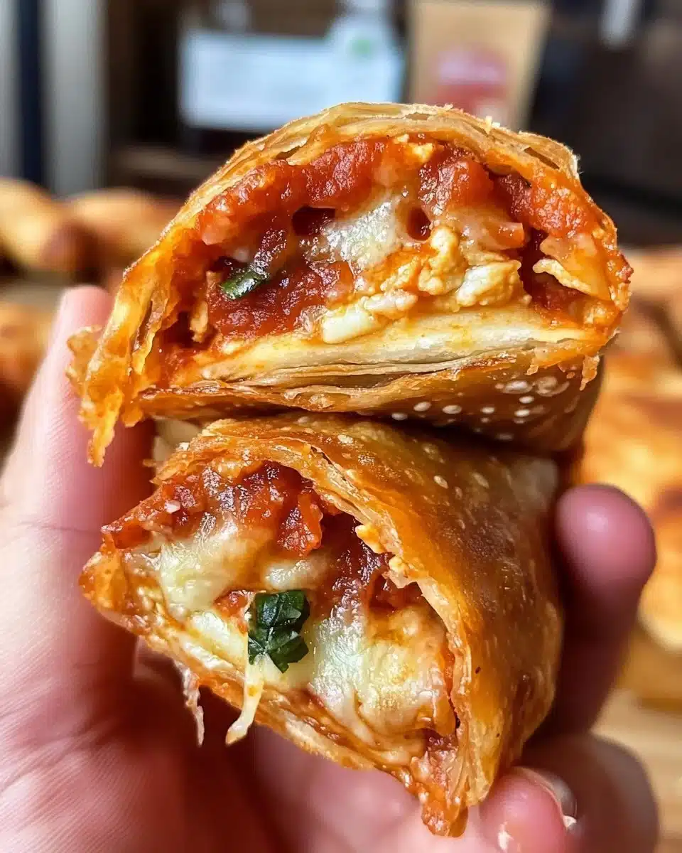 Air Fryer Pizza Egg Rolls